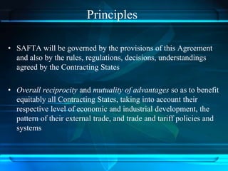 South asian free _trade_ area (safta) | PPTX