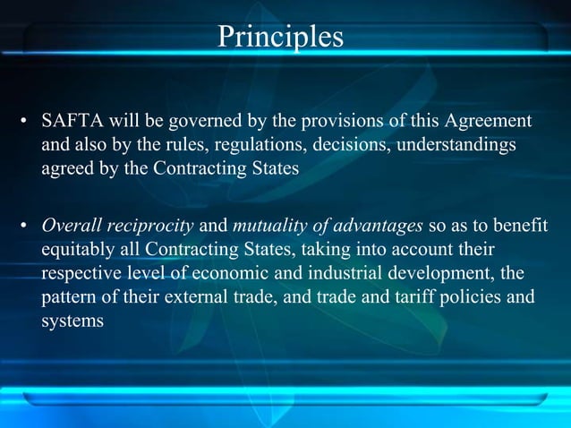 South asian free _trade_ area (safta) | PPTX | Asia Travel | Travel ...