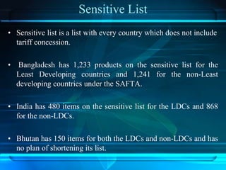 South asian free _trade_ area (safta) | PPTX