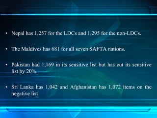 South asian free _trade_ area (safta) | PPTX