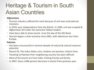South Asian heritage tourism | PPT