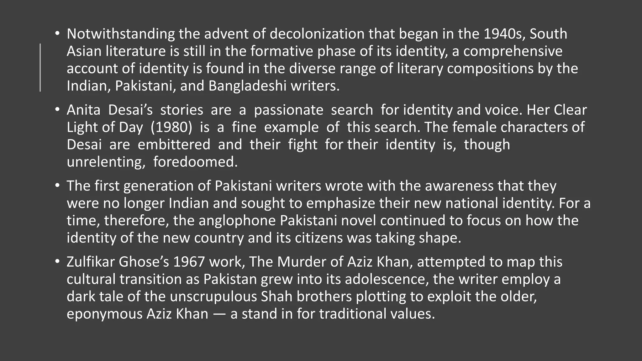 South asian literalture and its themes | PPTX