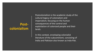 South asian literalture and its themes | PPTX