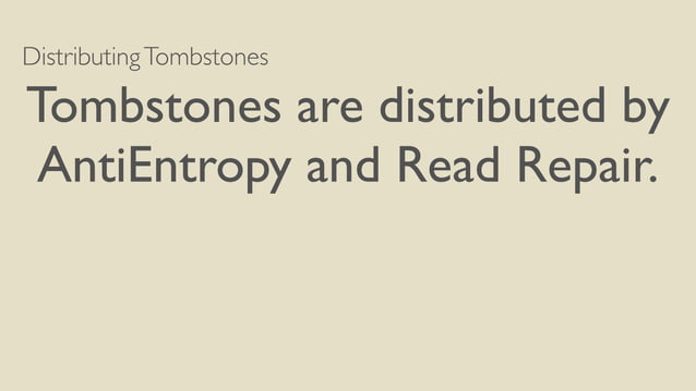 Tombstones and Compaction | PPT