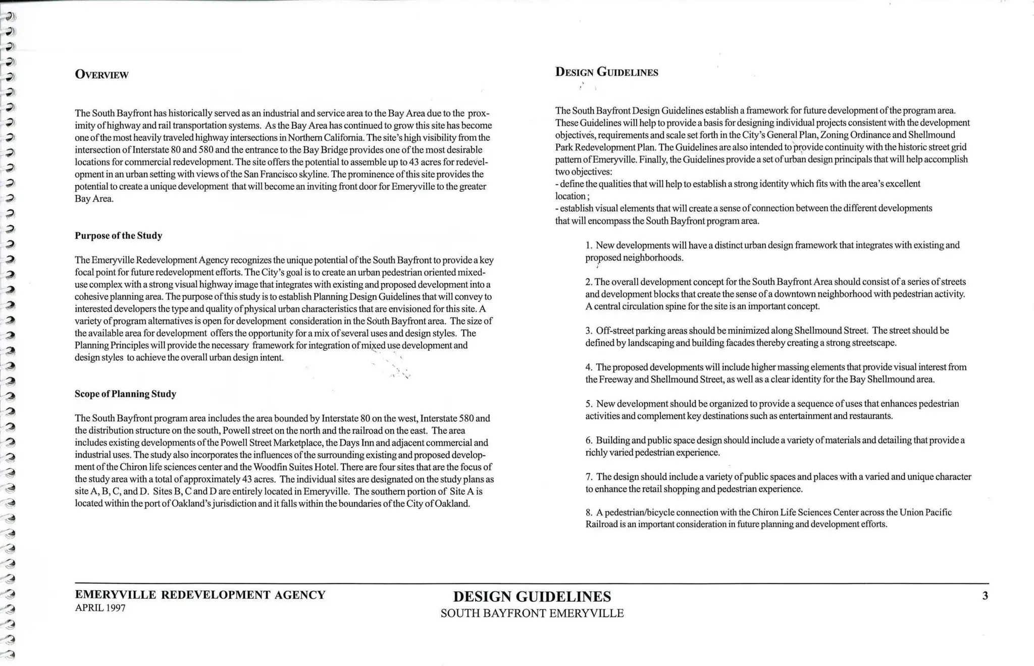 City of Emeryville South Bayfront Design Guidelines | PDF