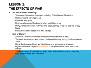 South carolina and the civil war | PPTX