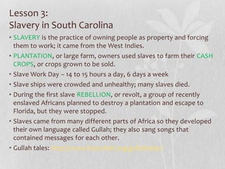 South carolina long ago | PPT