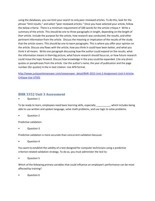 South columbia university bhr 3352 complete course | PDF | Resume ...