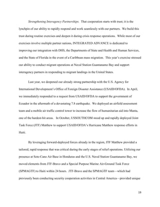 POSTURE STATEMENT OF ADMIRAL KURT W. TIDD COMMANDER, UNITED STATES ...