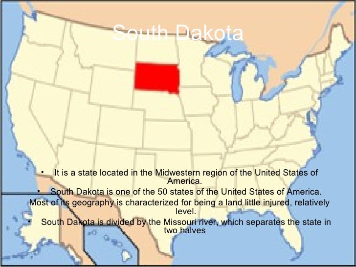 Where Is South Dakota On The Us Map - United States Map