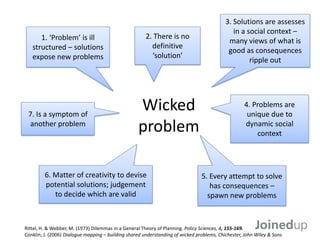 7 day working: can you tame a wicked problem? | PDF