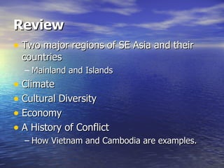 Southeast Asia Physical And History | PPT