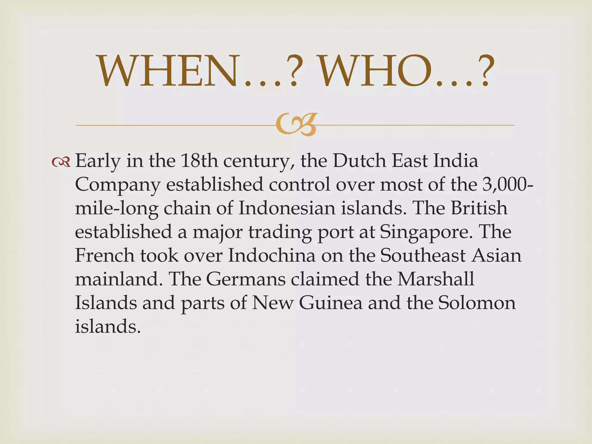 Imperialism in Southeast Asia | PPTX