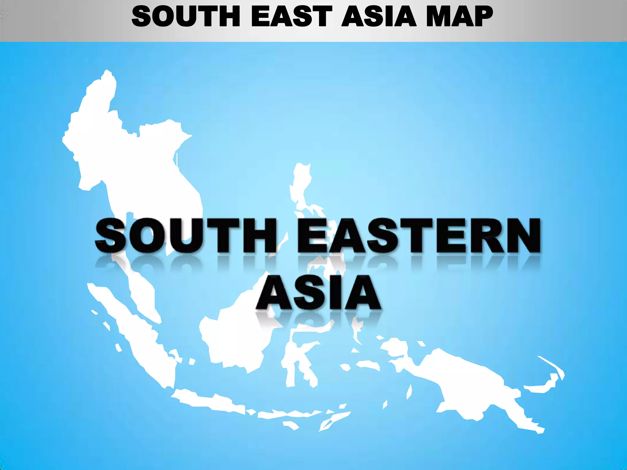 South east asia editable continent map with countries | PPTX