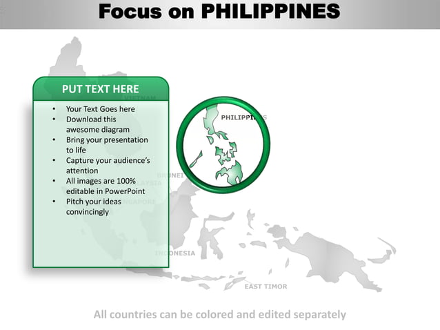 South east asia editable continent map with countries | PPTX