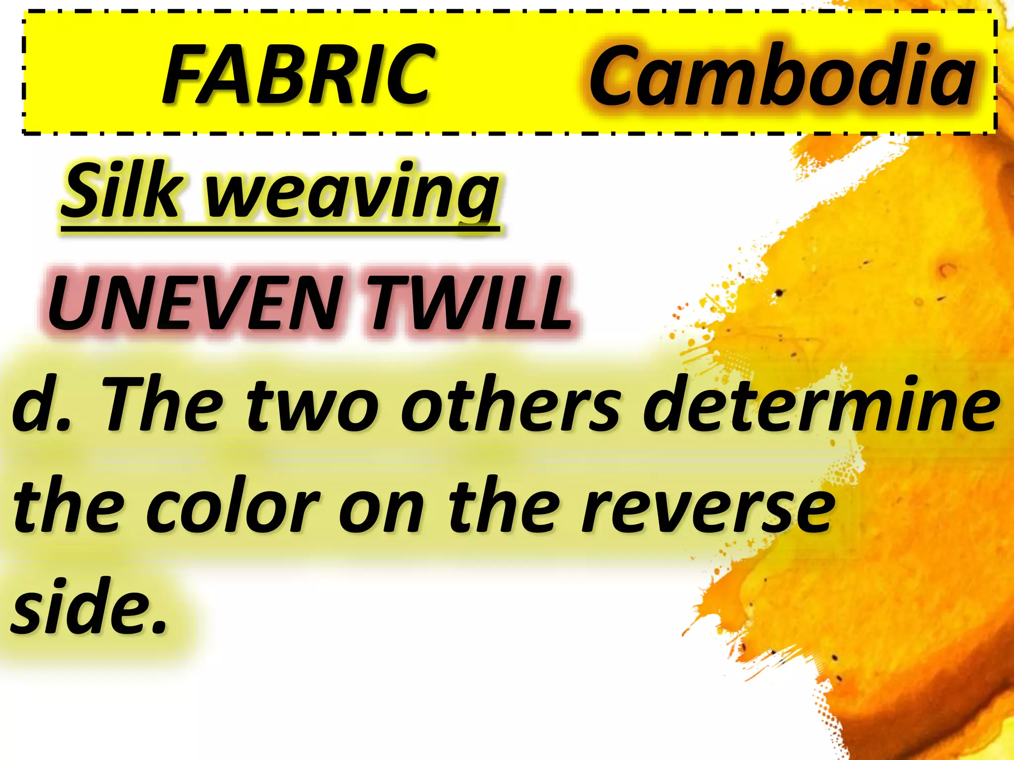 Fabric Design of Southeast Asia | PPTX