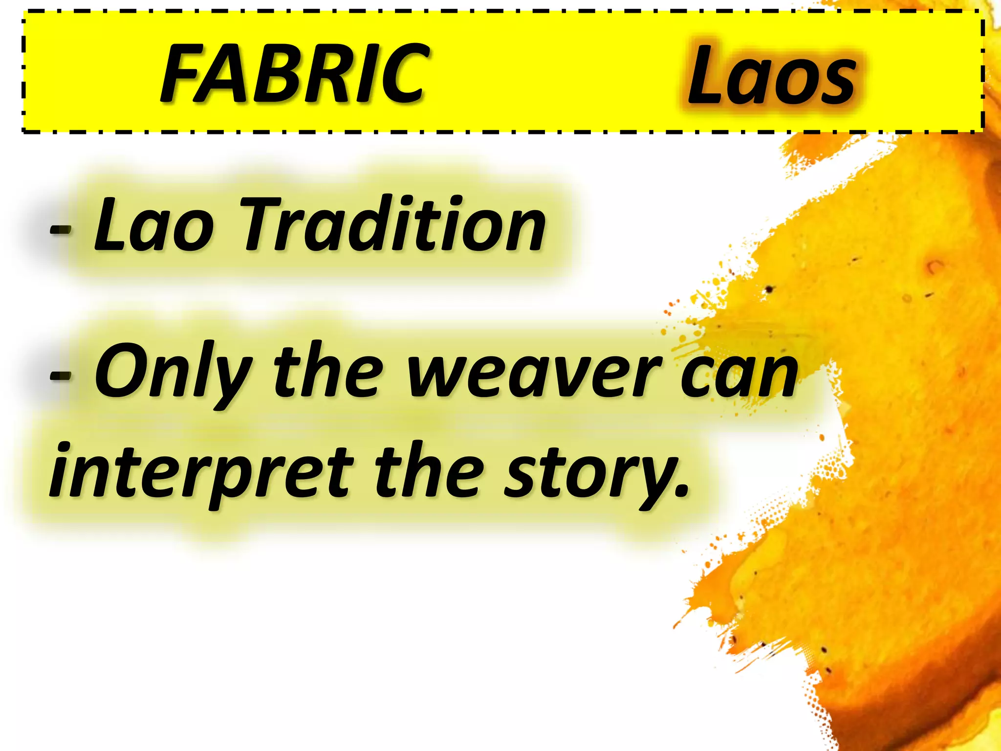 Fabric Design of Southeast Asia | PPTX