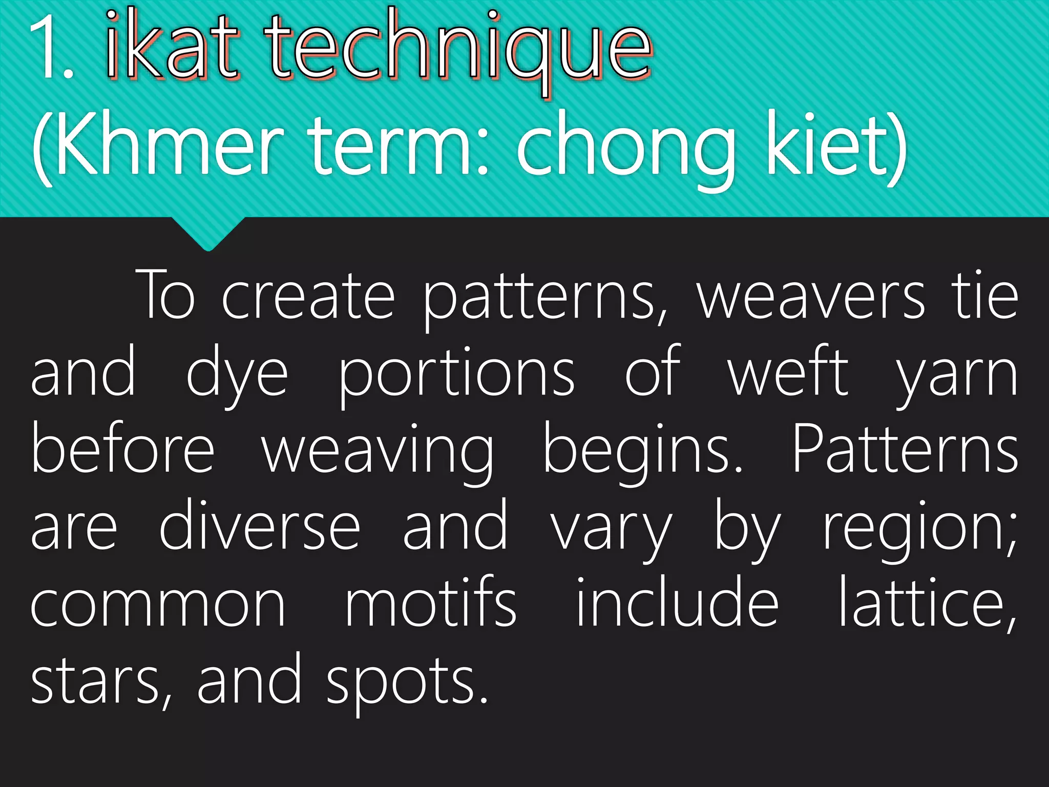 Southeast Asian Arts (Fabric/Fabric Design) | PPTX