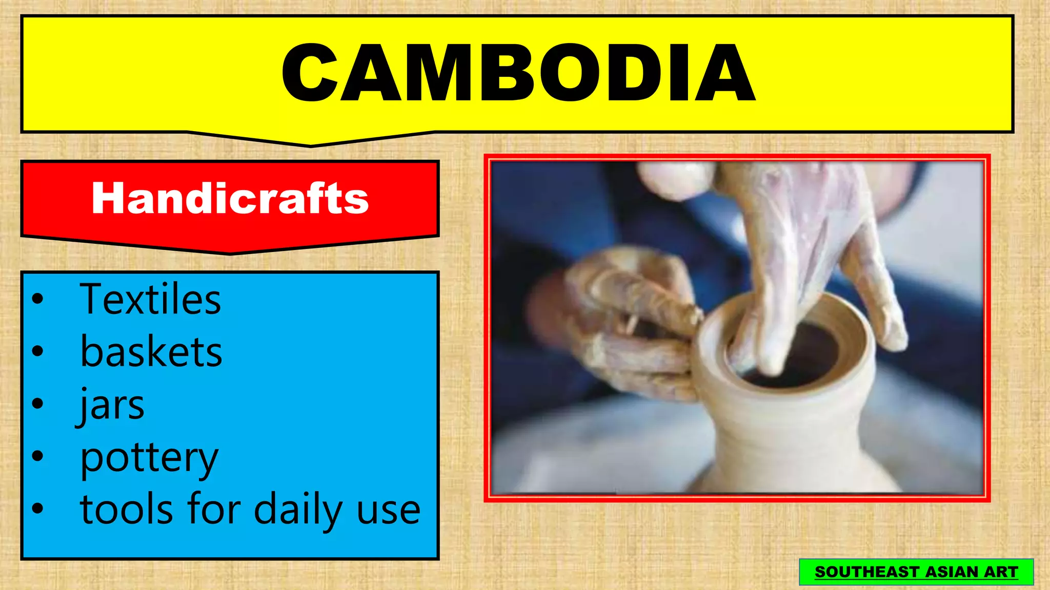 Southeast asian art unit 1 grade 8 | PPTX