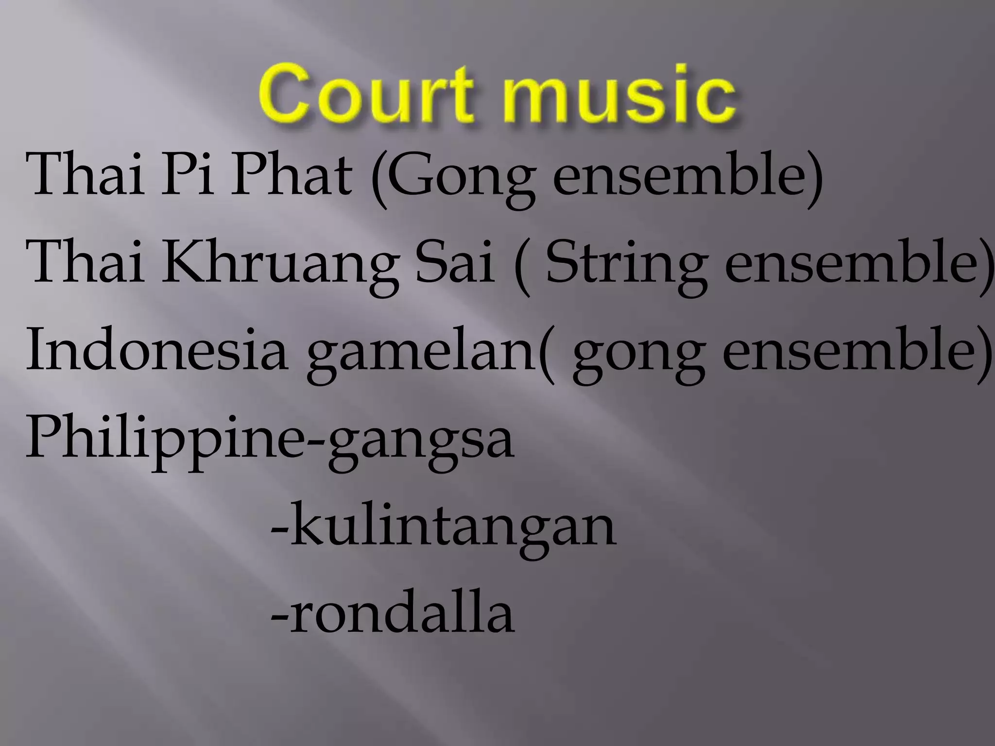 Southeast asian music | PPTX