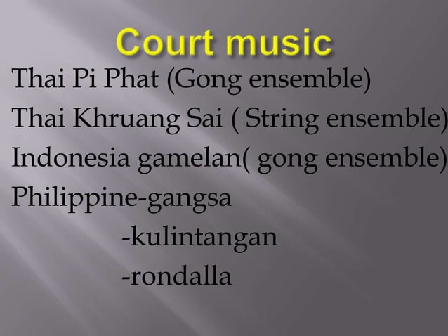 Southeast asian music | PPTX