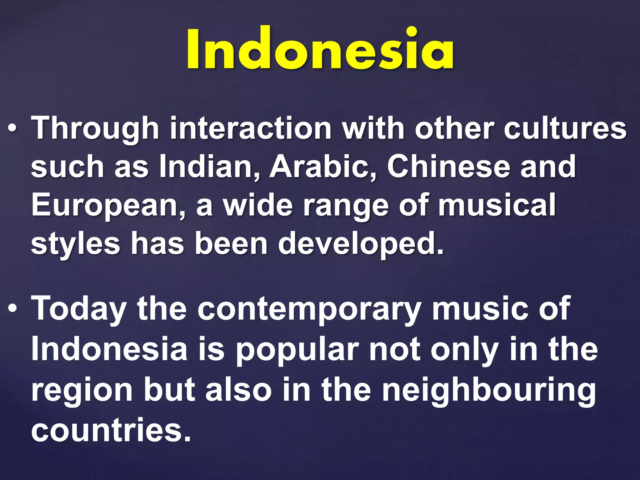 Southeast Asian Music (Grade 8 MAPEH - First Quarter) | PPTX | Asia ...