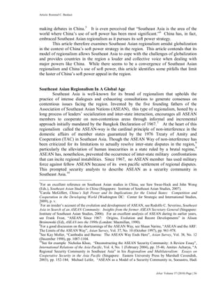Southeast asian regionalism and china's soft power strategy | PDF