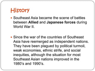 Southeast asia powerpoint. | PPTX