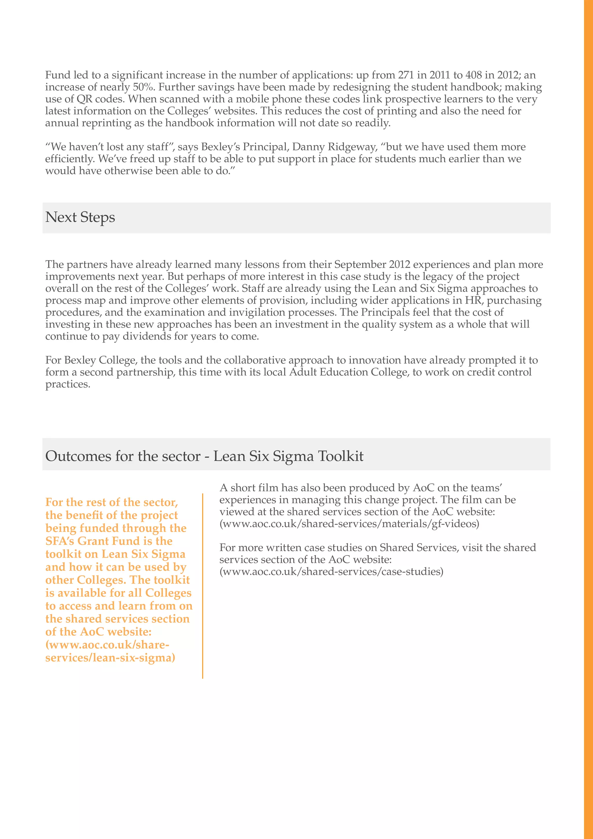 Quality Improvement Using Lean and Six Sigma Processes | PDF