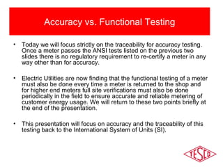 Standards - Accuracy, Precision & Traceability | PPT
