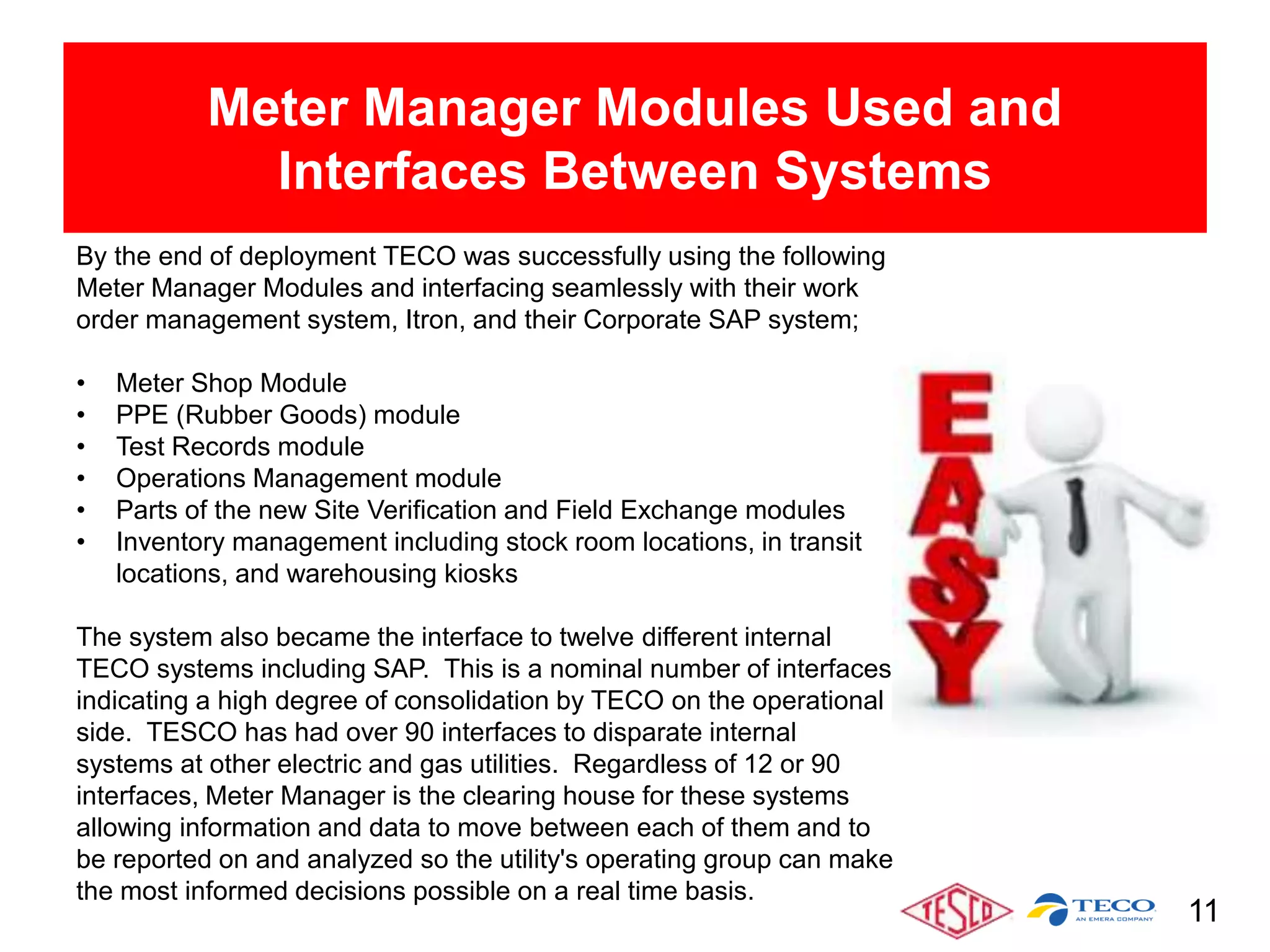 Meter Management Application with TECO AMI System | PPTX