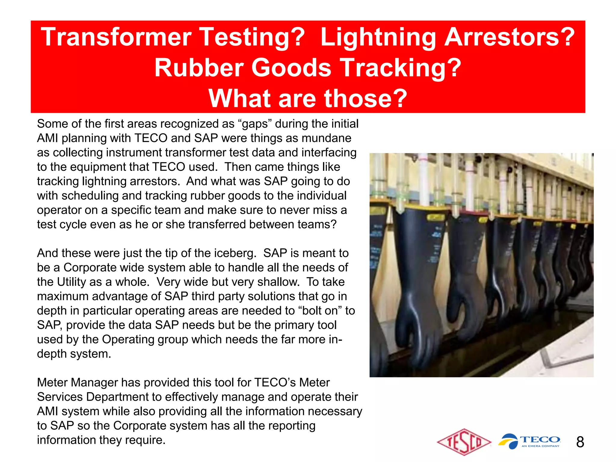 Meter Management Application with TECO AMI System | PPTX