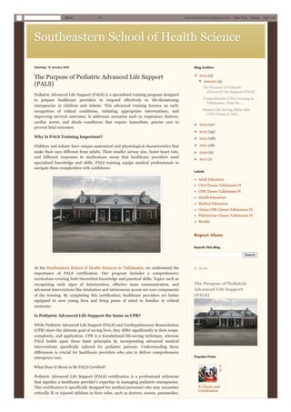 Southeastern School of Health Science_ The Purpose of Pediatric ...