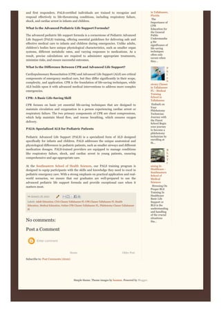 Southeastern School of Health Science_ The Purpose of Pediatric ...