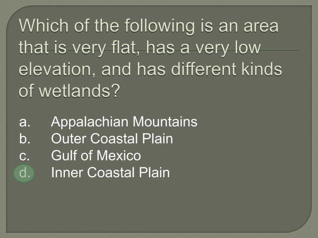 Geography of the Southeast Region Study Guide | PPT