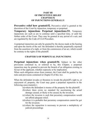 Specific Releif Act 1877 | DOC