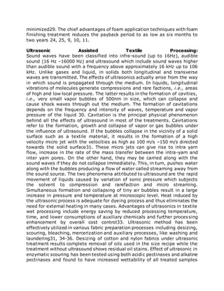 Technological development in wet processing technology | PDF