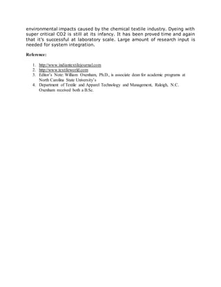 Technological development in wet processing technology | PDF