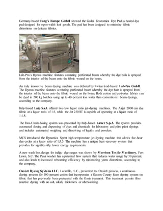 Technological development in wet processing technology | PDF