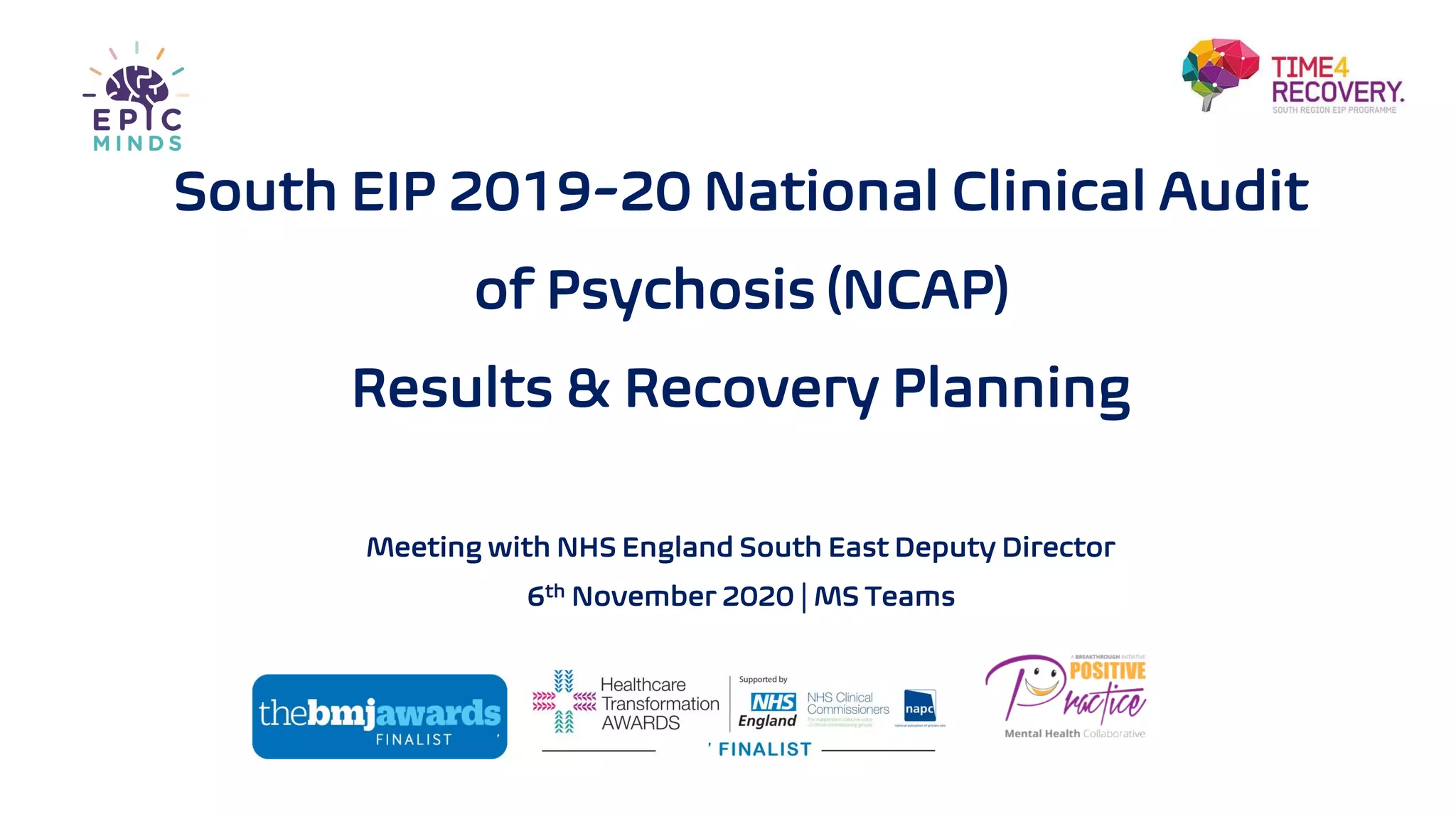 South EIP 2019-20 NCAP Results& Recovery Planning - November 2020 | PPT