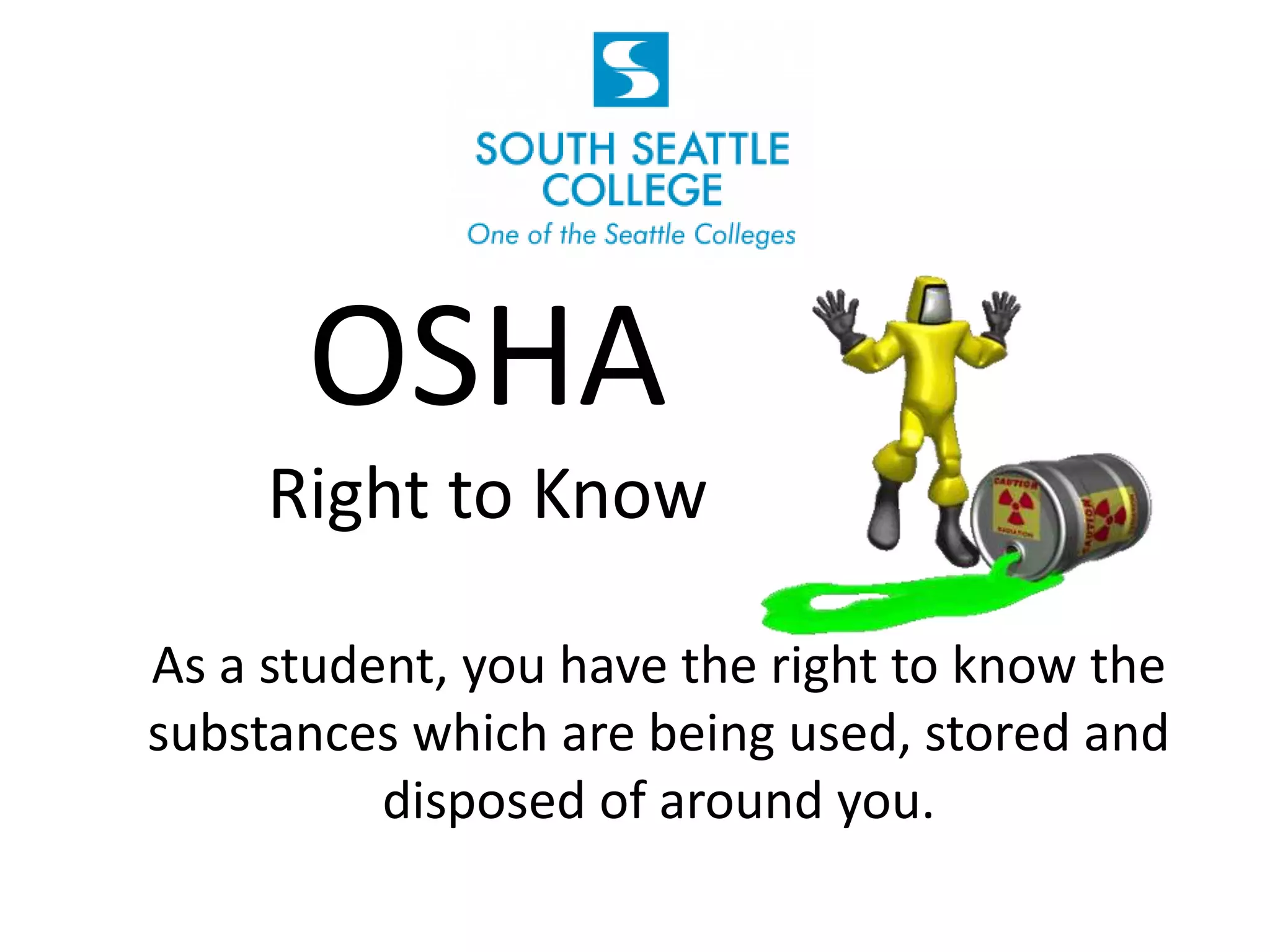South epa osha | PPT