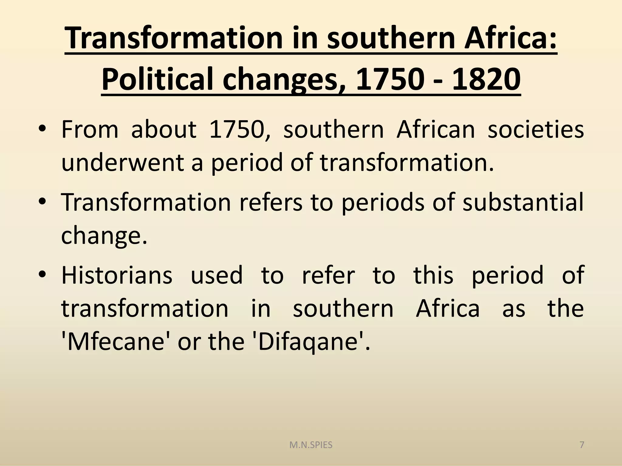 Southern Africa 1750 | PDF