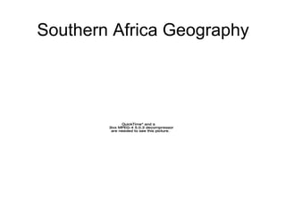 Southern Africa Geography | PPT