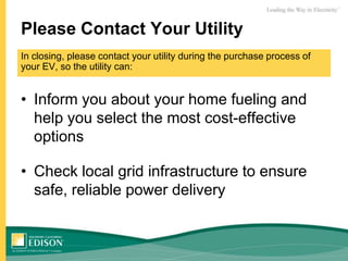 Southern California Edison: Utility Bills and Grid Impacts | PPT