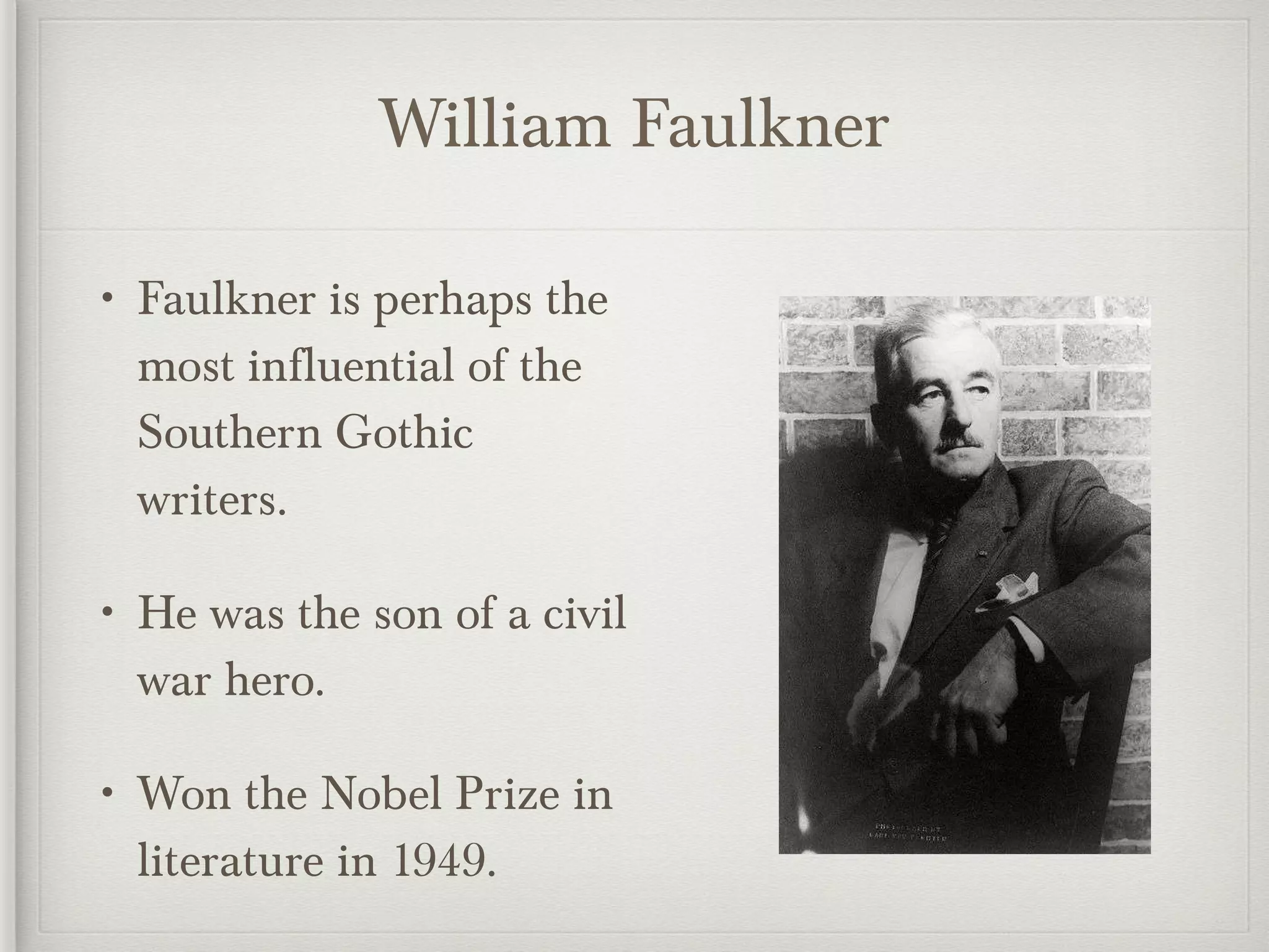 Southern gothic | PPT | Fiction | Books and Literature