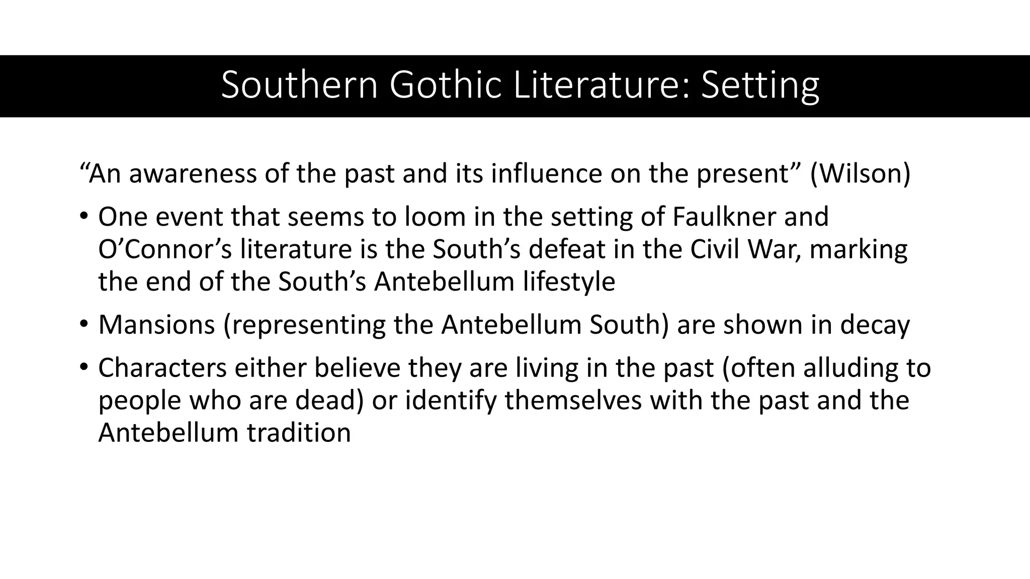 Southern Gothic Literature | PPT