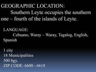 Region VIII - Southern leyte | PPTX