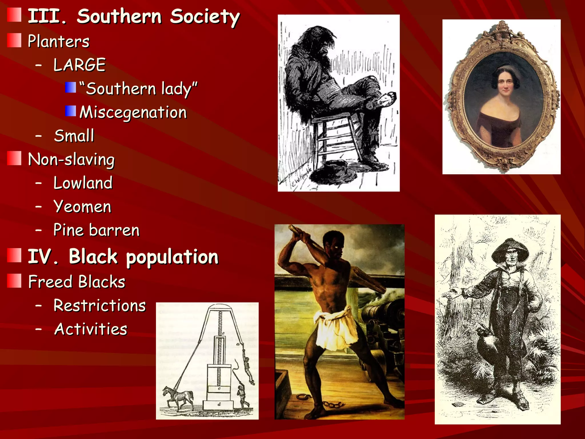 Southern society & slavery | PPT | Crime & Harmful Acts to Individuals ...