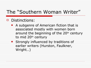 Southern women storytellers | PPT