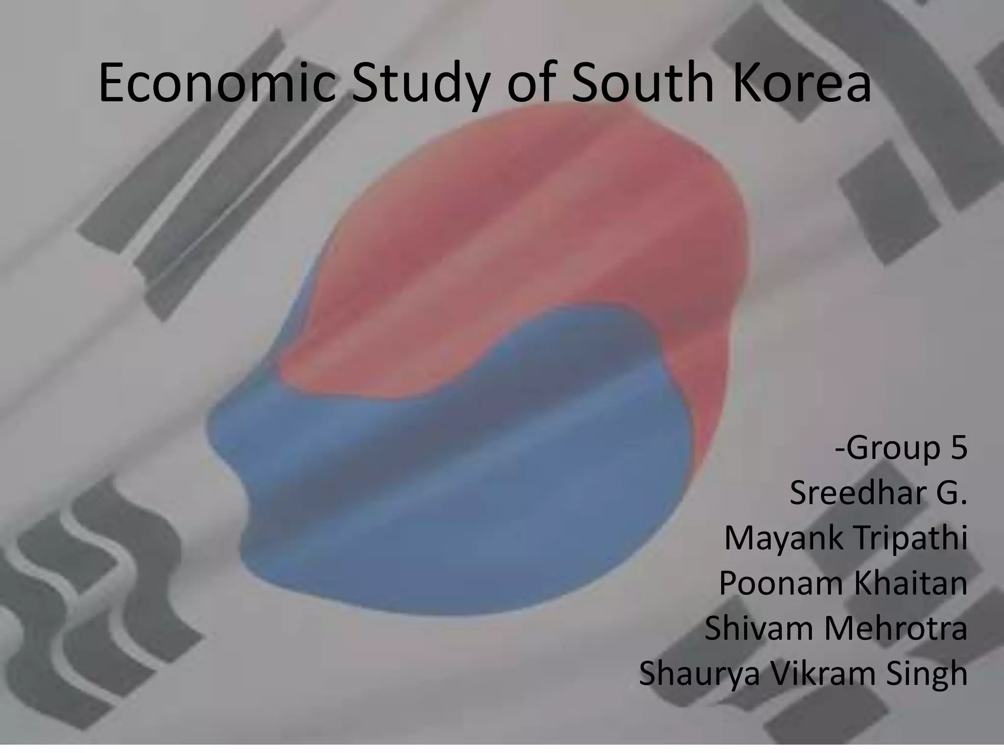 Economic Study of South Korea | PPTX